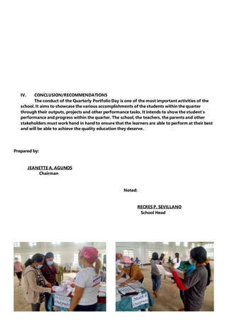 1st Quarter Portfolio Day ACR BURABURON NHS.docx