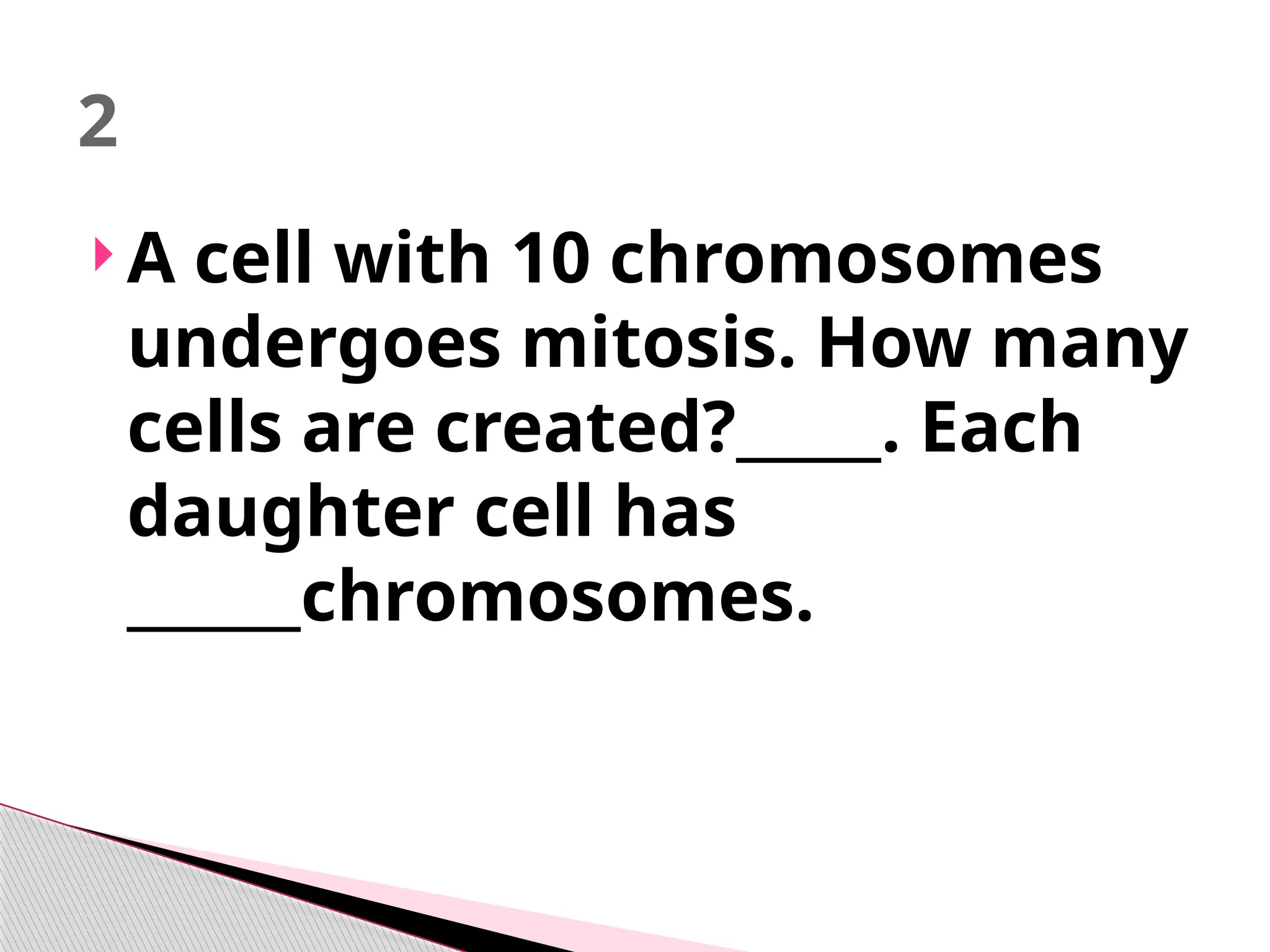 1st quarter Quiz 4.pptx general biology mitosis | PPT
