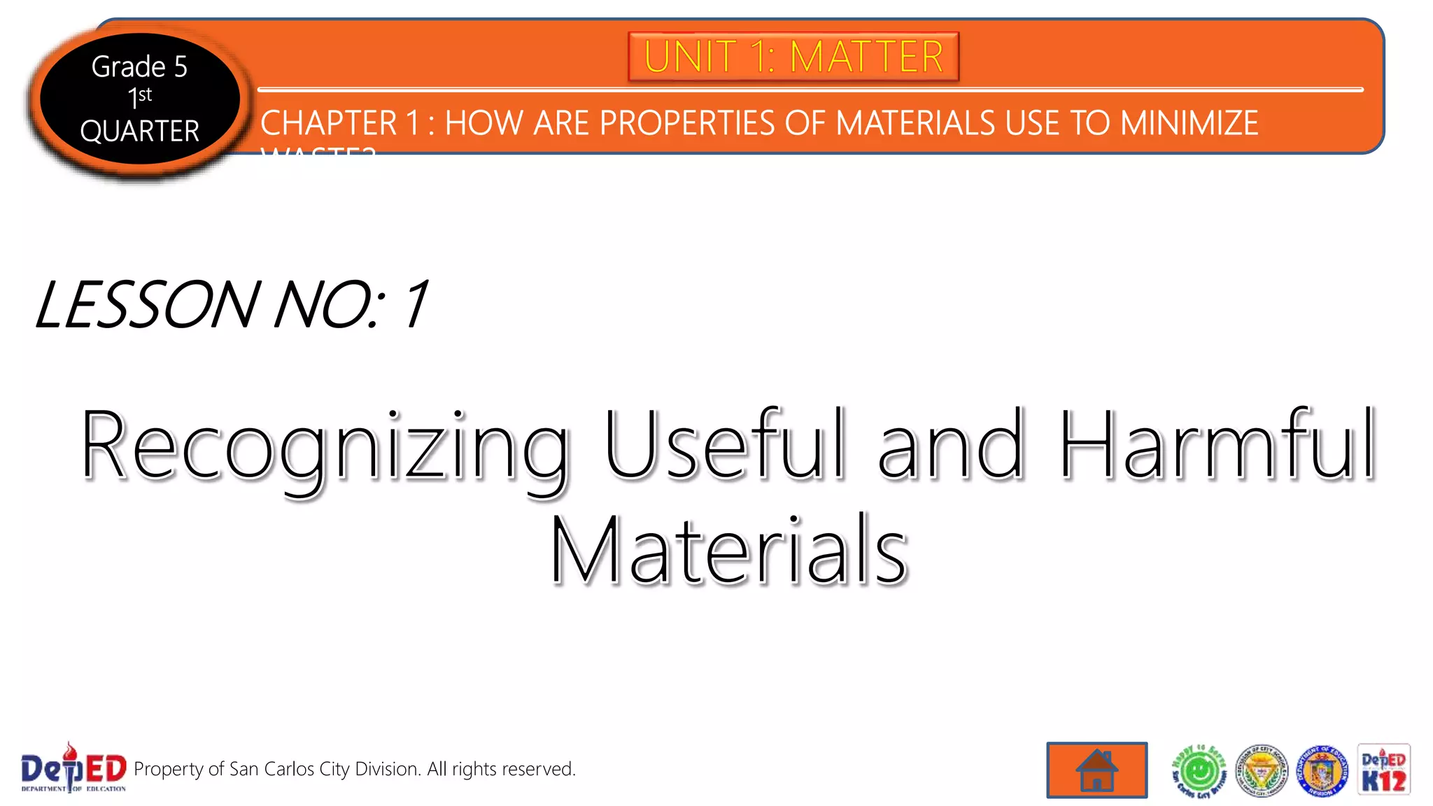 Science 5 Grade 5 1st Quarter Week 1 | PPTX