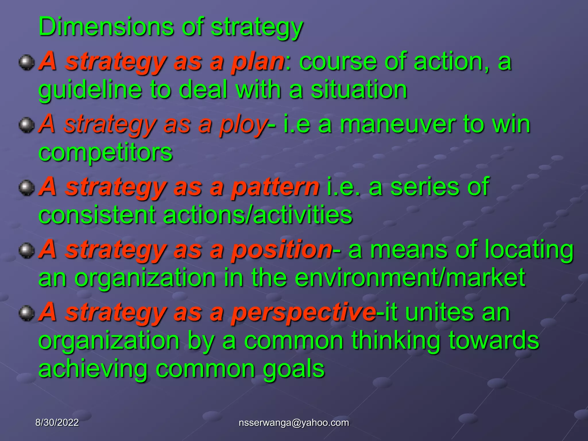 1 Strategic Management - overview.ppt