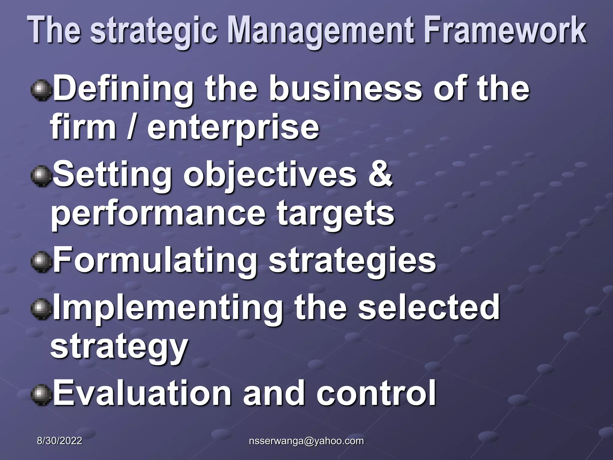 1 Strategic Management - overview.ppt
