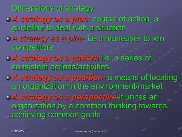 1 Strategic Management - overview.ppt