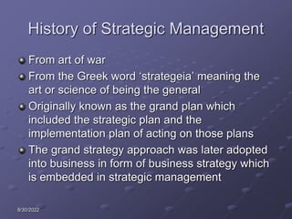 1 Strategic Management - overview.ppt