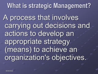 1 Strategic Management - overview.ppt