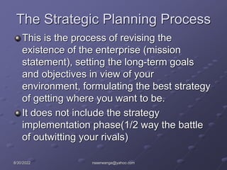 1 Strategic Management - overview.ppt