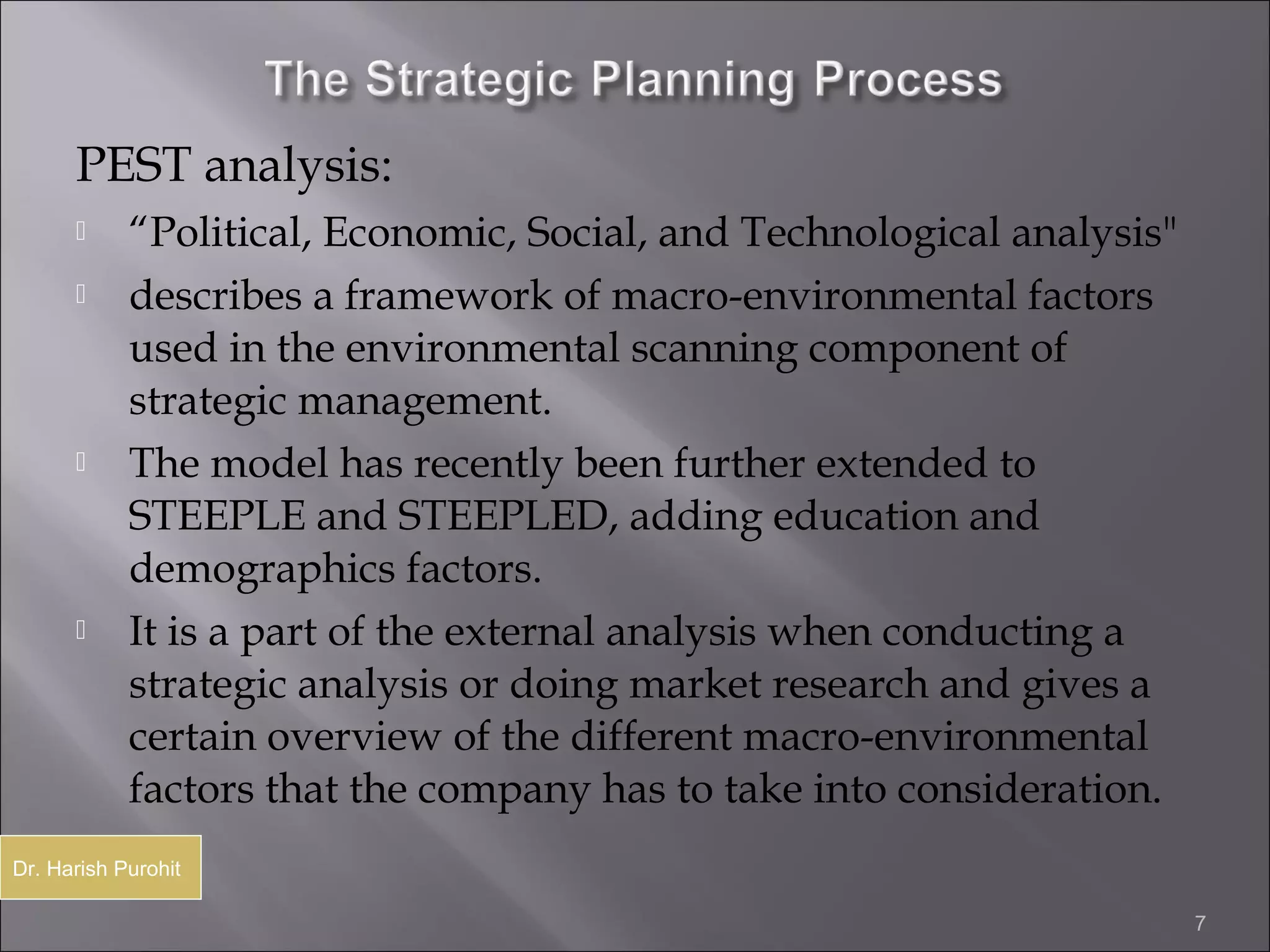 1) strategic planning process | PPT