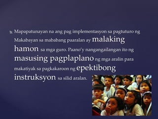 Mga Batayan at Prinsipyo sa Pagtuturo ng MAKABAYAN | PPTX