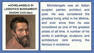 MAPEH 9 ARTS OF RENAISSANCE AND BAROQUE PERIOD | PPTX