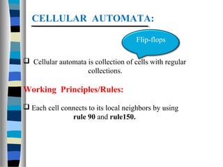 cellular automata as a test pattern generator and output response ...