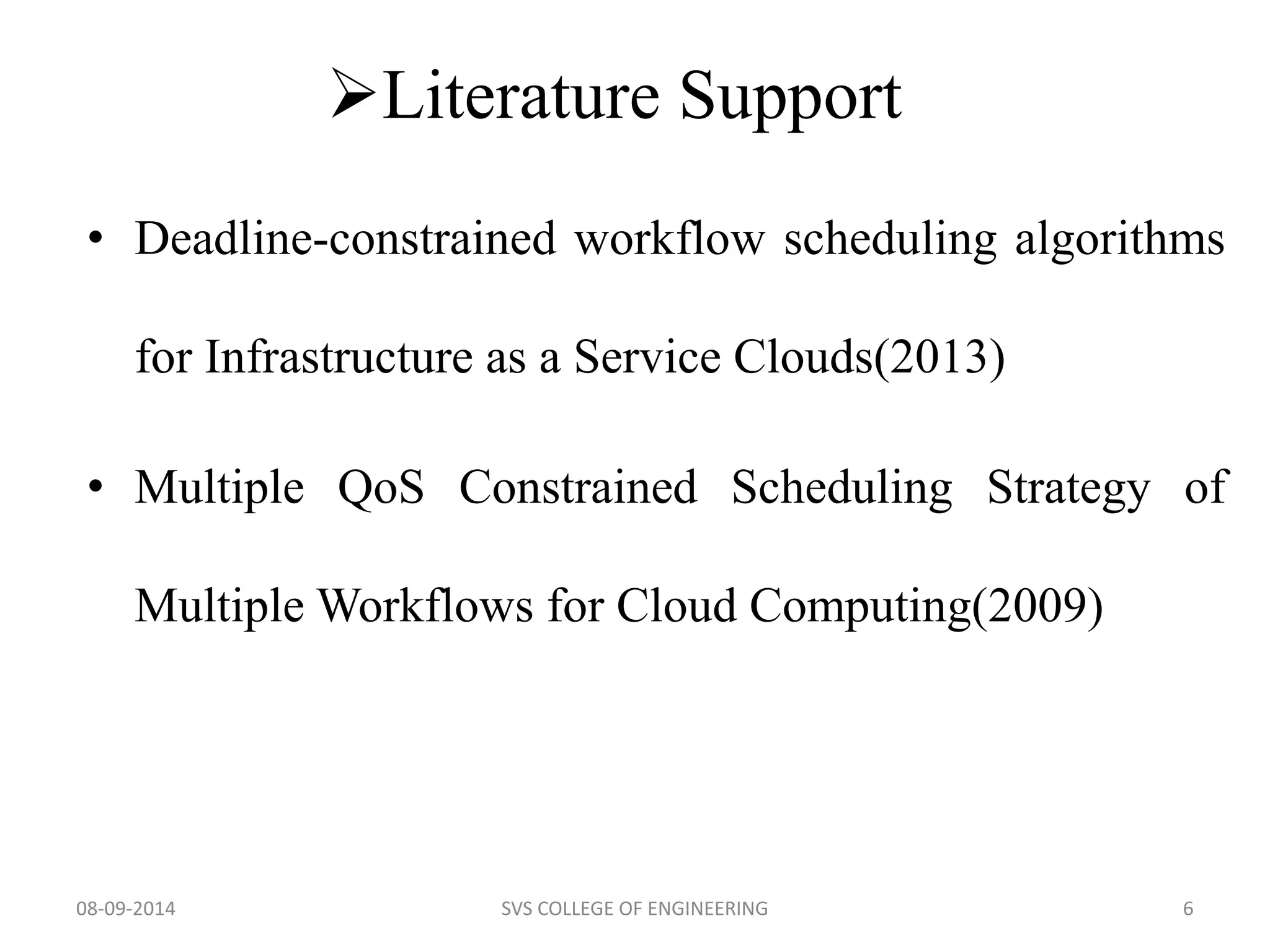 Meeting Deadlines of Scientific Workflows in Public Clouds with Tasks ...