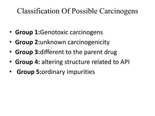 Genotoxic Impurities | PPTX