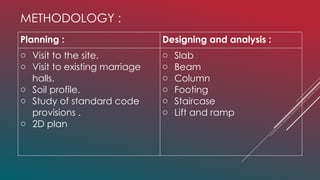 DESIGN OF MARRIAGE HALL 1 PPT. COLLEGE . | PPTX
