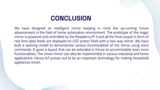 iot-based-smart-mirror-using-raspberry-pi-IJERTCONV6IS13131 | PPTX