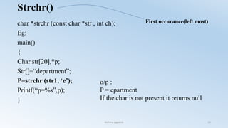 Strings library functions | PPT