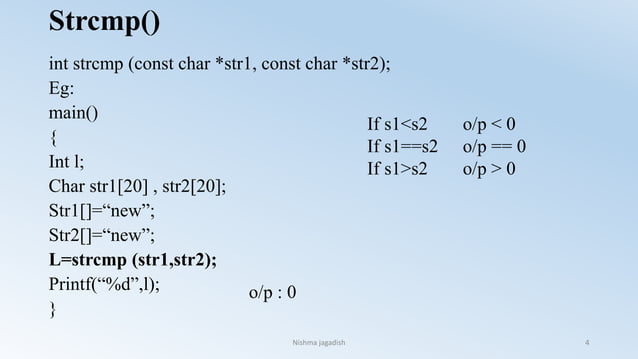 Strings library functions | PPT
