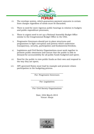 1st roundtable communique | PDF