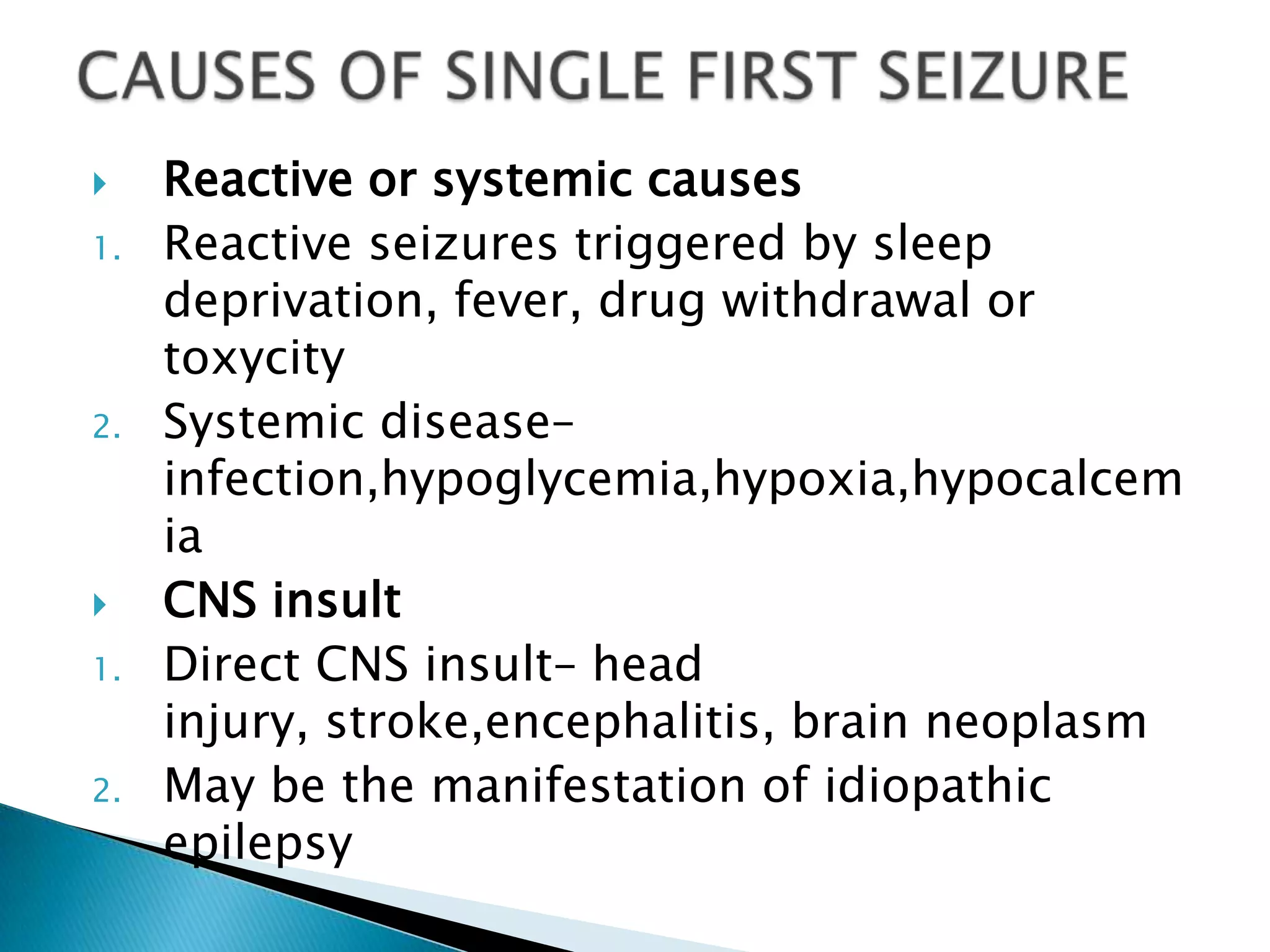 1st seizure ppt | PPTX