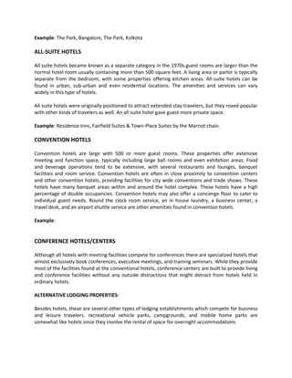 classification of hotel | DOCX