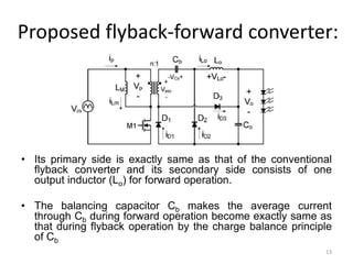 High efficiency and high power factor single-stage balanced forward ...
