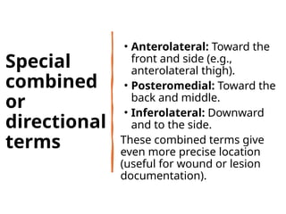 Unit I — Introduction to Anatomical Terms and Organization of the Human ...