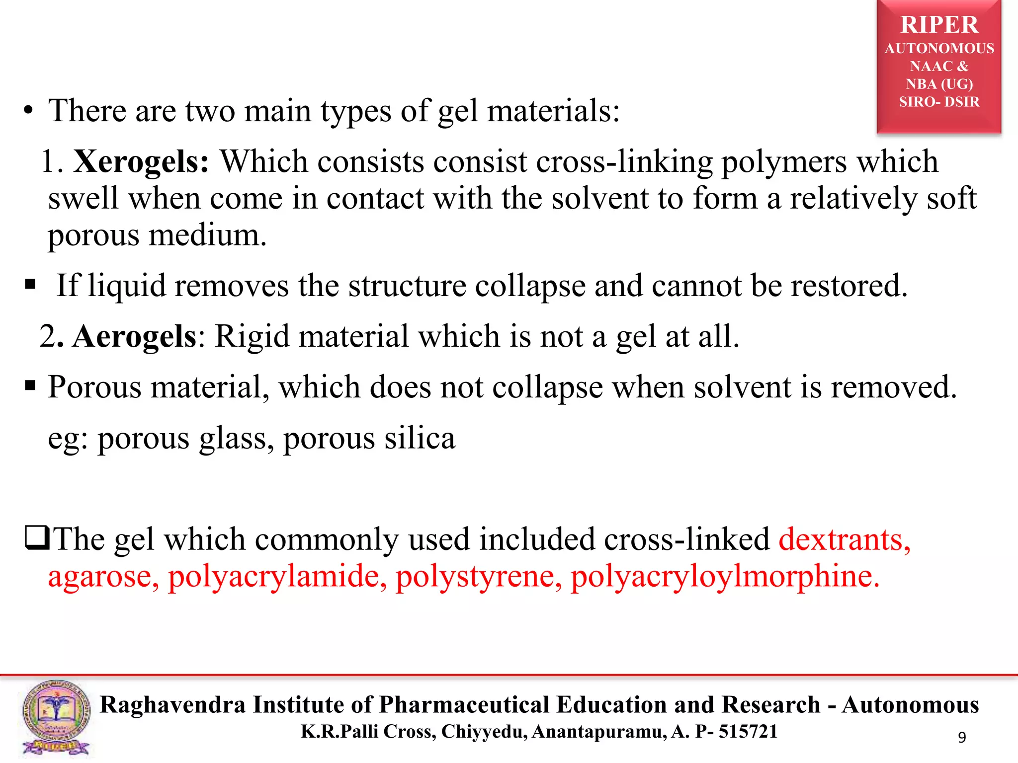 GEL CHROMATOGRAPHY | PPTX
