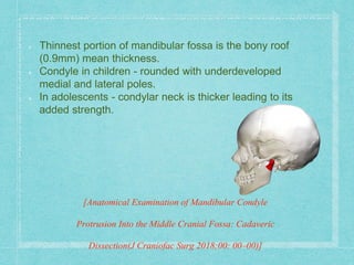TMJ APPLIED ANATOMY | PPTX | Death, Injury, or Military Conflict ...