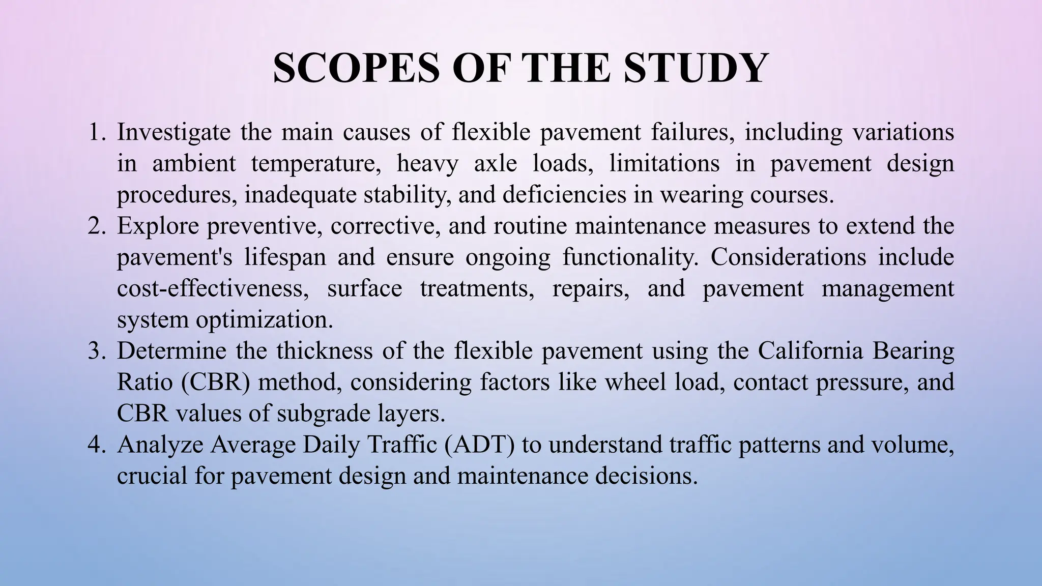 Maintenance Design of flexible pavement by using CBR method | PPTX
