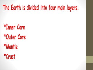 parts of the earth | PPTX