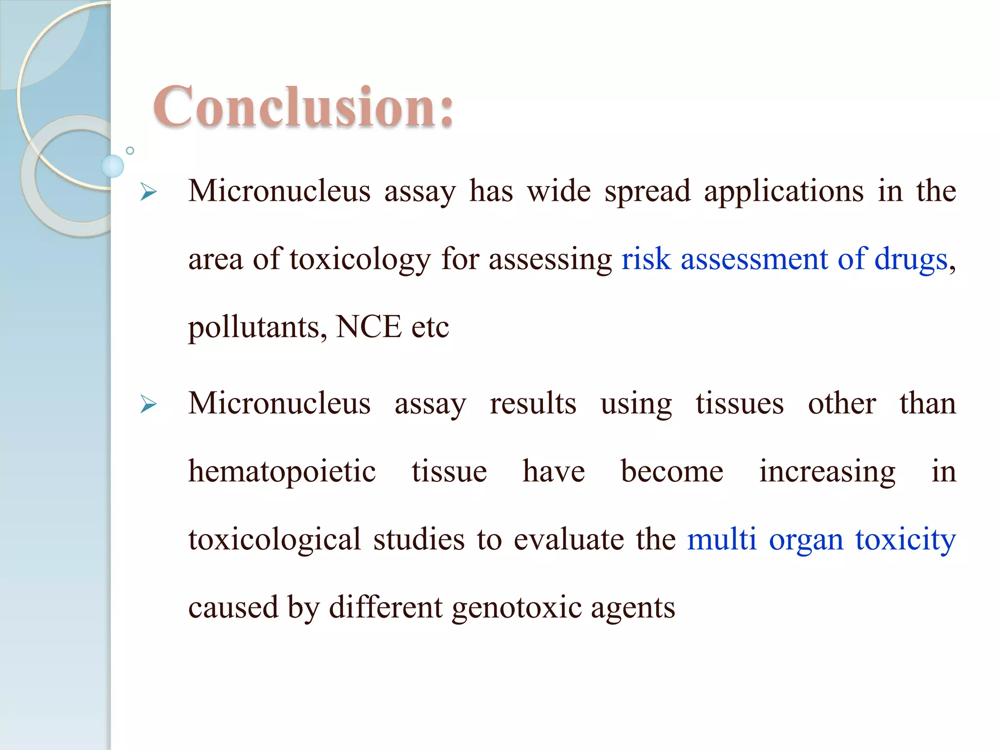 Micronucleus Assay | PPTX