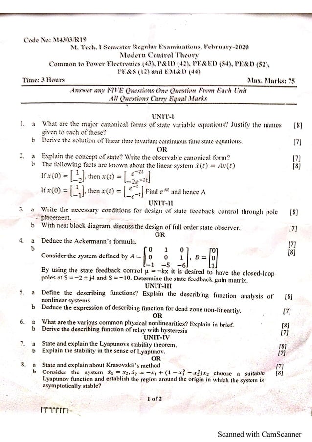 1st sem question papers | PDF