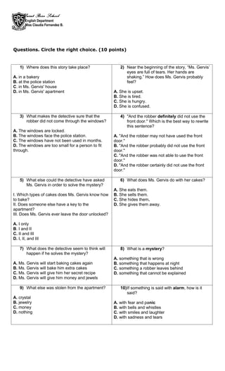 1st senior test | DOC