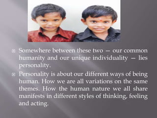 1st session personality basics | PPTX