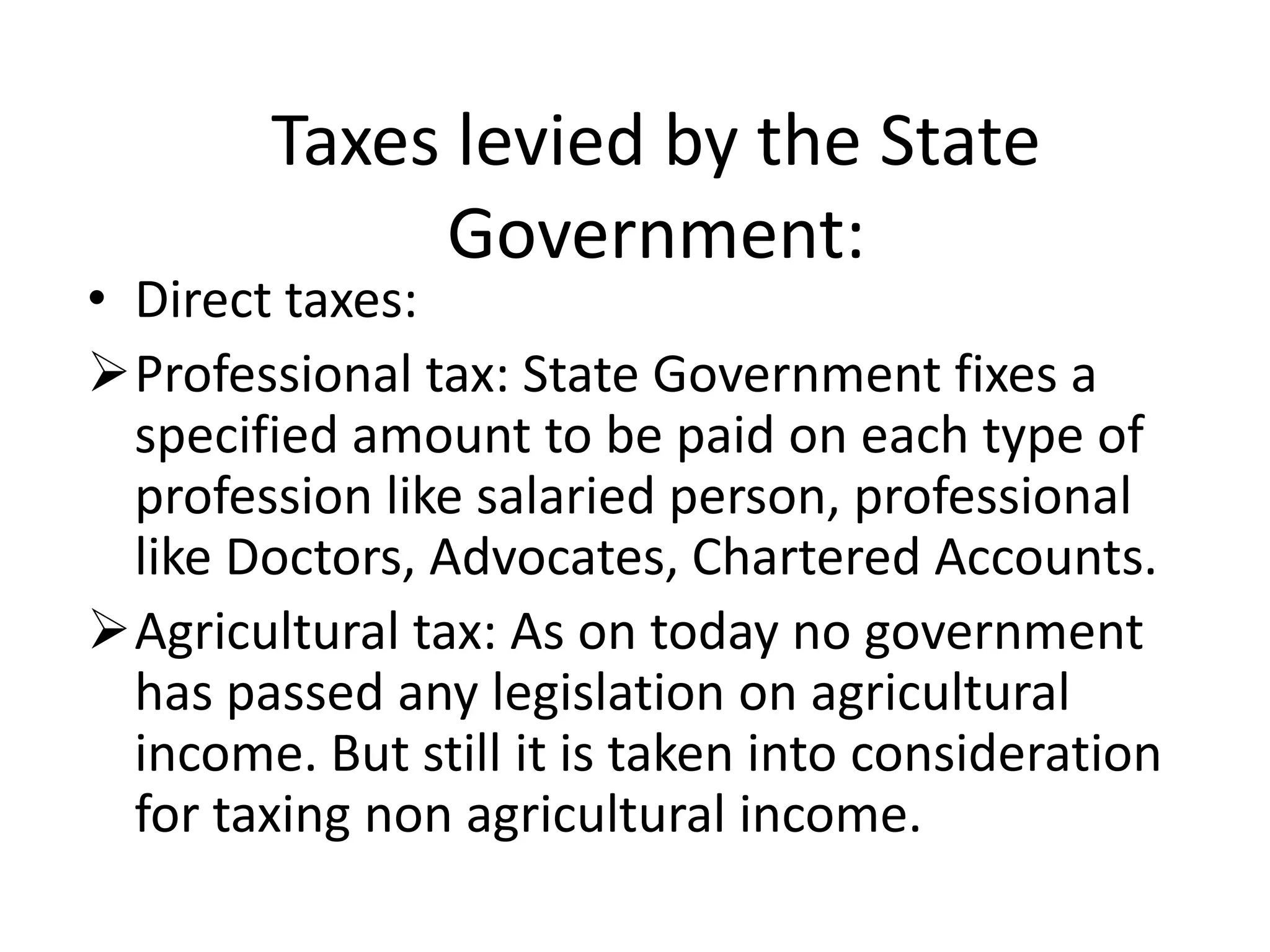Structure of taxation and classification of taxes | PPTX