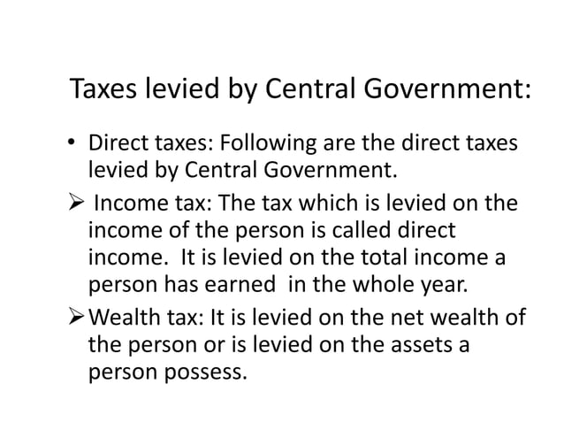 Structure of taxation and classification of taxes | PPTX | Government ...