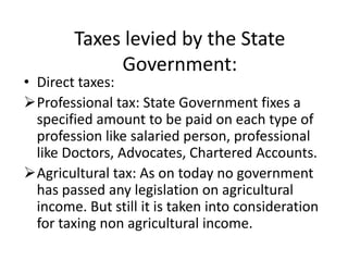 Structure of taxation and classification of taxes | PPTX