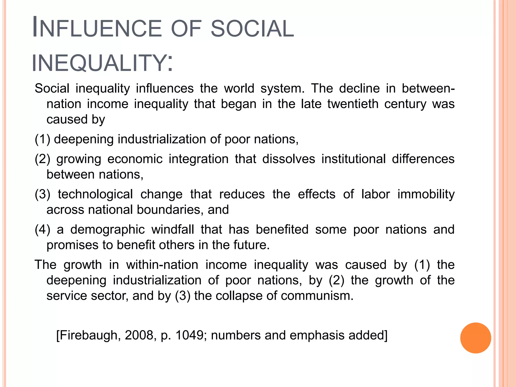 Social Inequality in Industrial Societies | PPTX