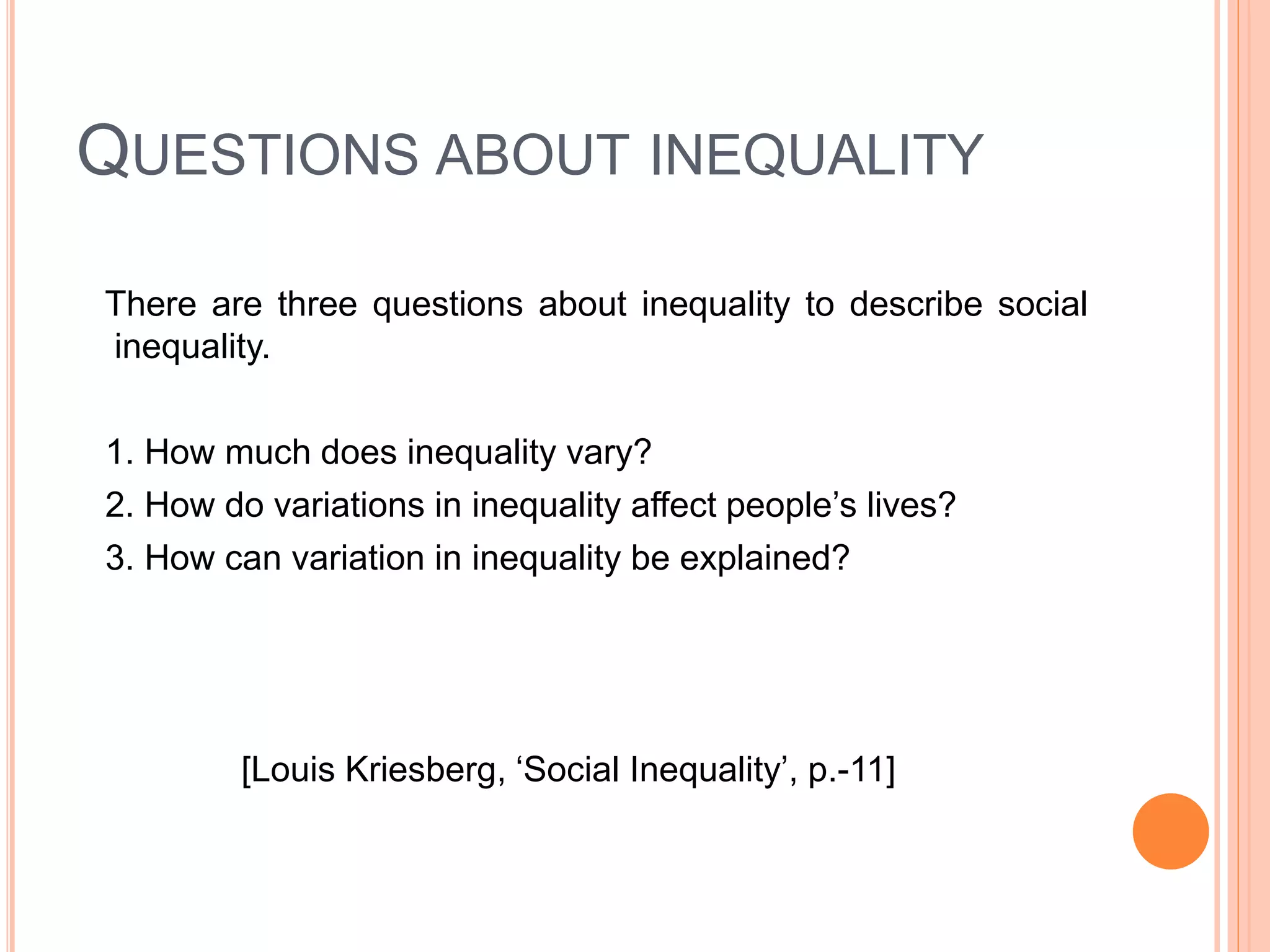 Social Inequality in Industrial Societies | PPTX