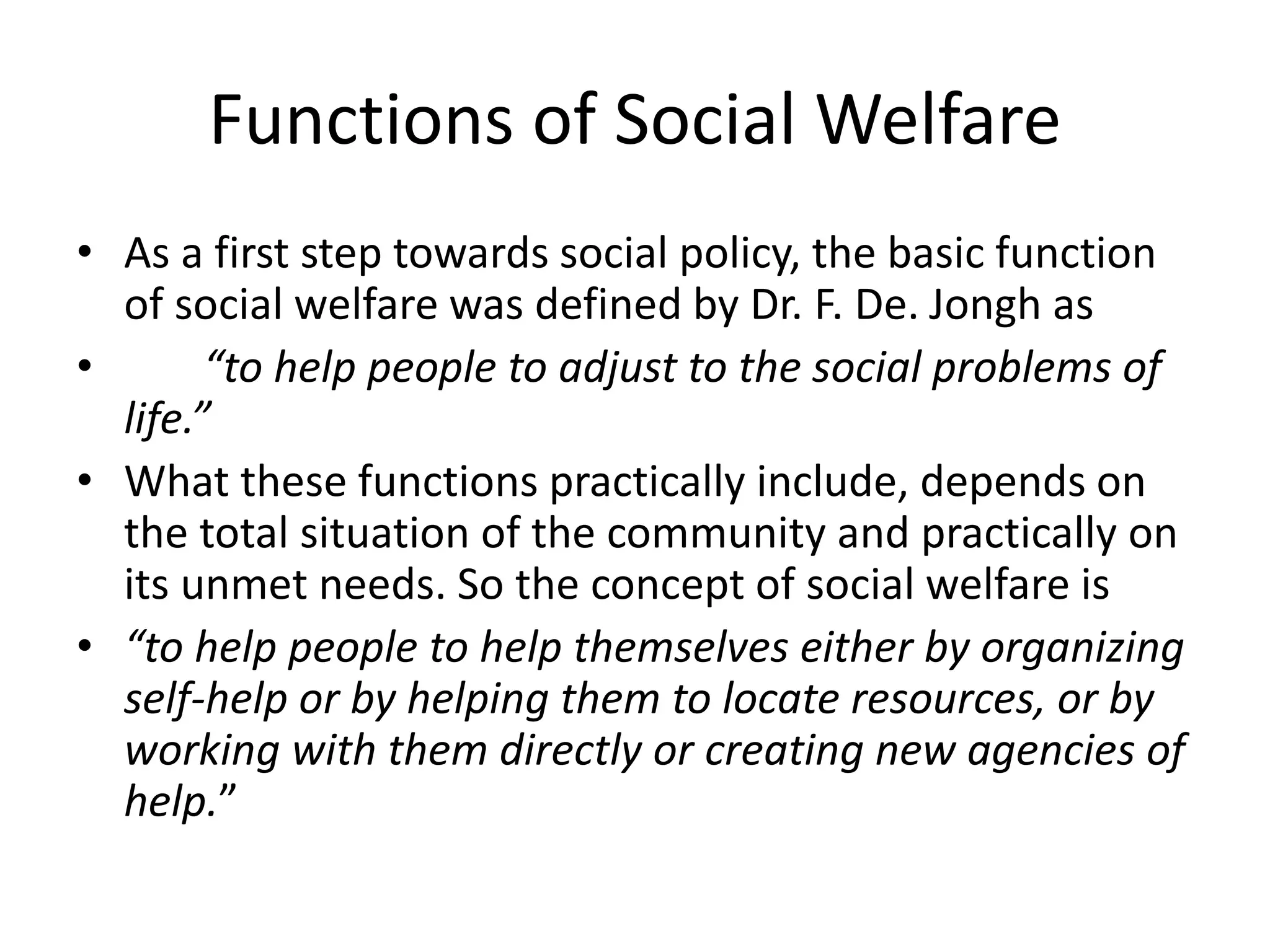 1st social welfare policy in Pakistan 1955 - Imran Ahmad Sajid | PPTX