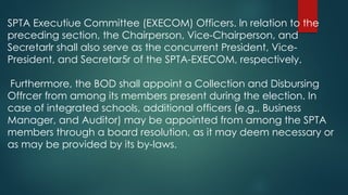 1st Special SPTA BOD Meeting 2023. the slides shows the agendapptx | PPTX