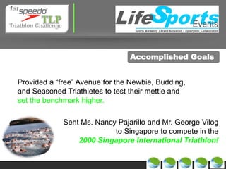 1st Speedo-TLP Triathlon Challenge | PPT