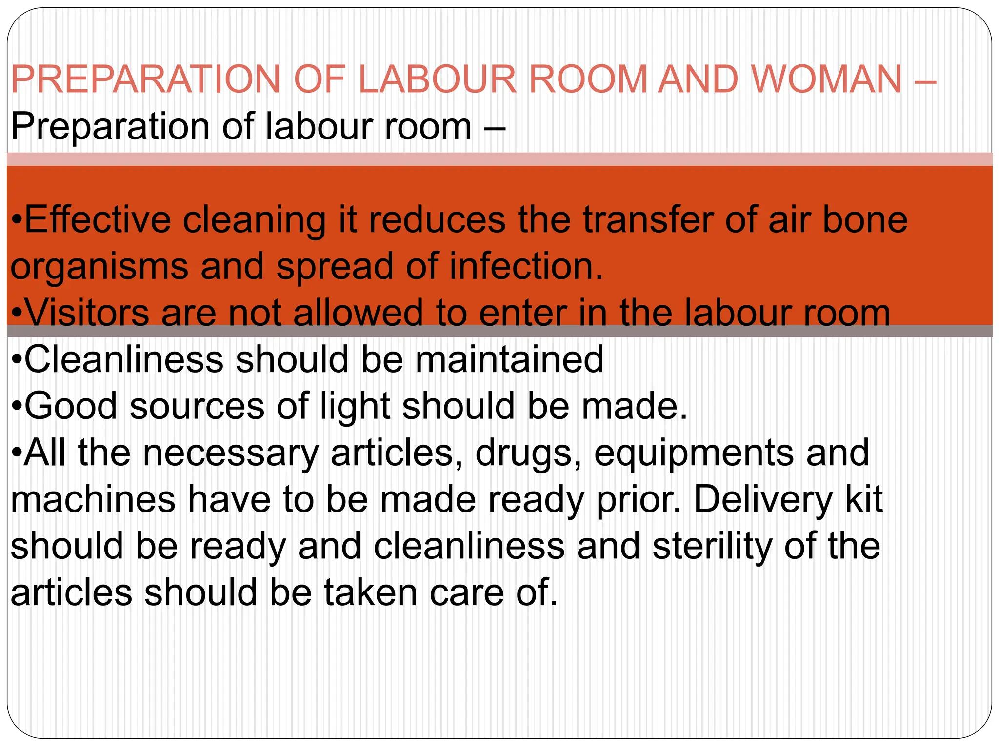 MIDWIFERY AND OBSTETRICAL NURSING - FIRST STAGE OF LABOUR | PPTX