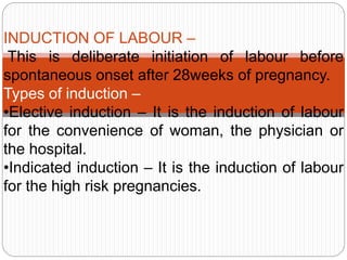 MIDWIFERY AND OBSTETRICAL NURSING - FIRST STAGE OF LABOUR | PPTX