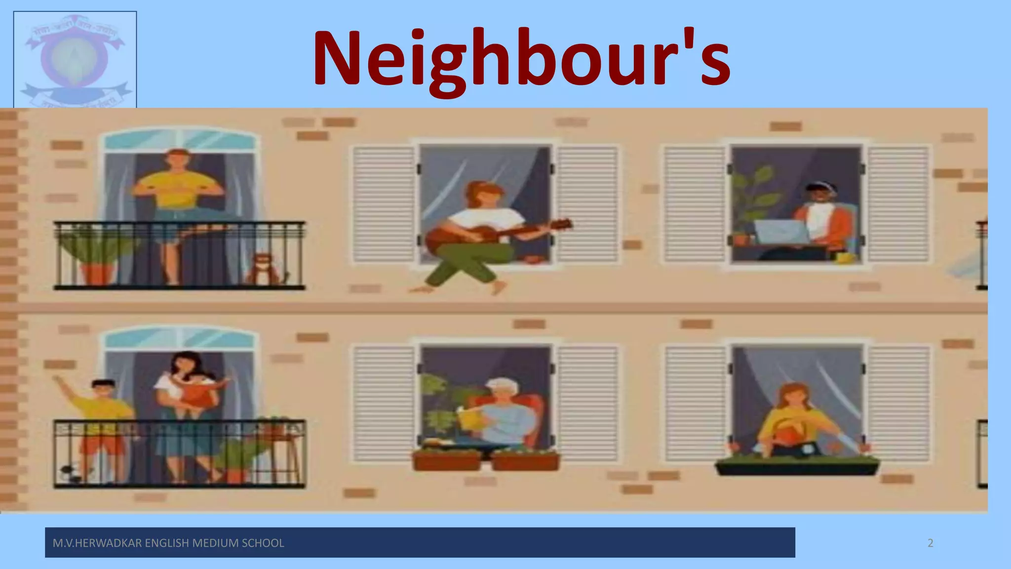 1st std SST lesson no 4 neighbourhood22.pptx