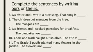 first summative test in English for the second quarter | PPT