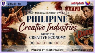 Comprehensive Analysis of Philippine Creative Industries and Local ...