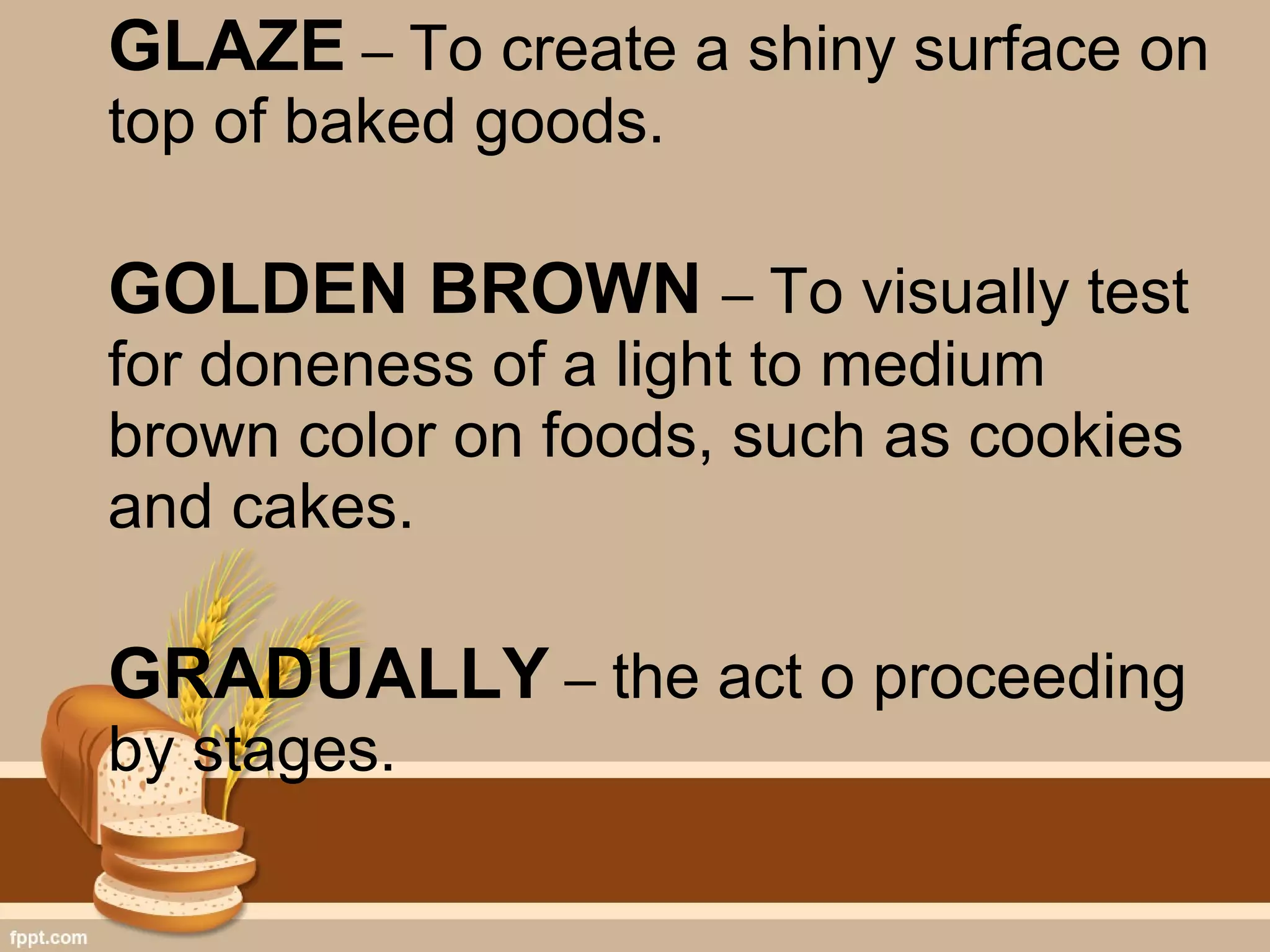 Baking Terms and Ingredients!!! | PPT