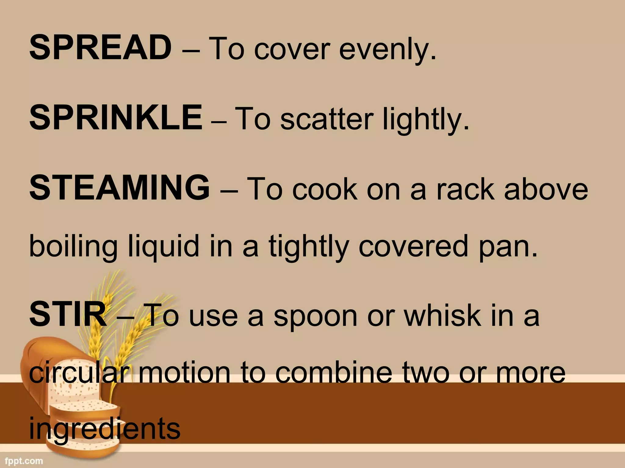 Baking Terms and Ingredients!!! | PPT