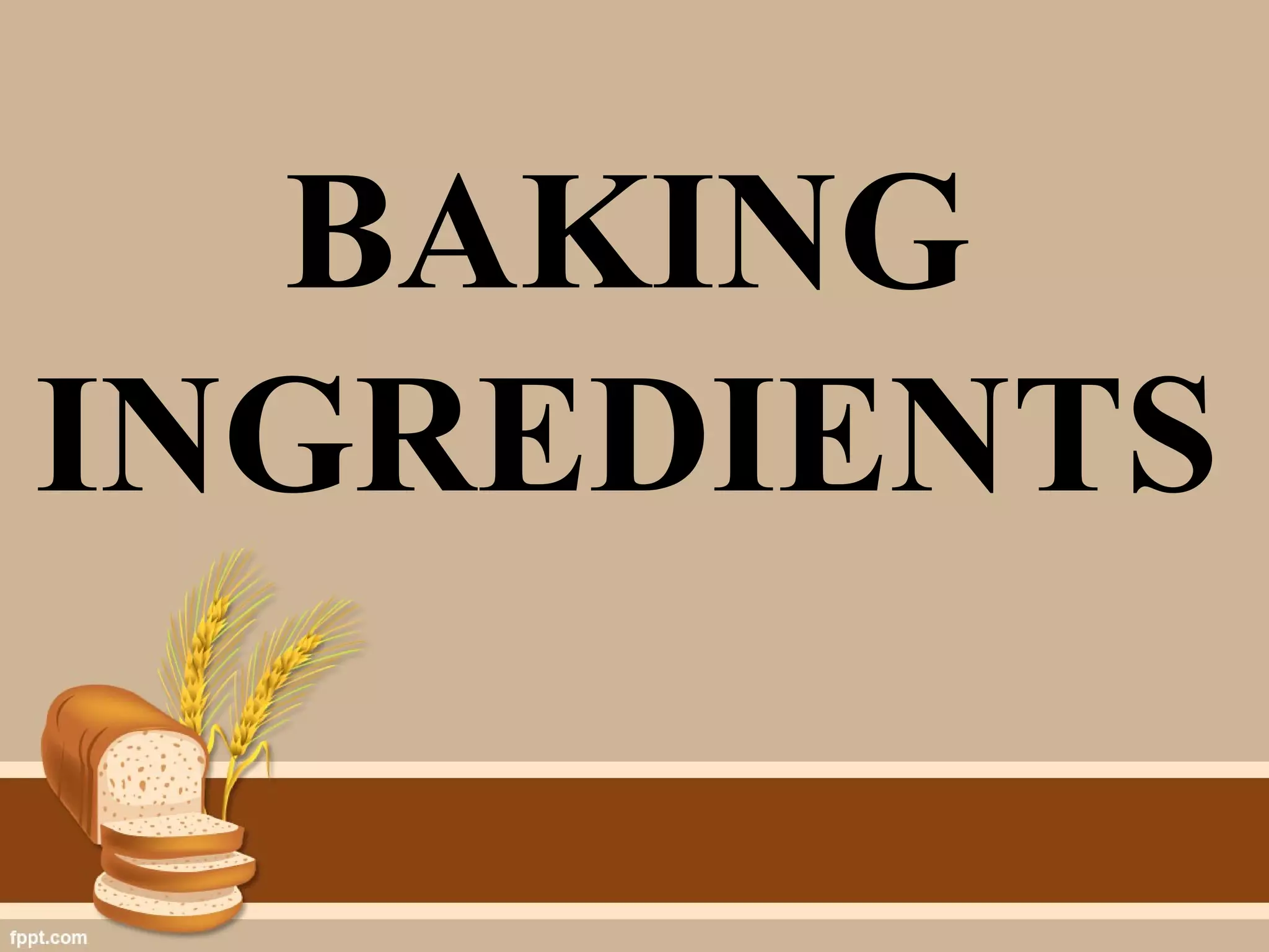 Baking Terms and Ingredients!!! | PPT