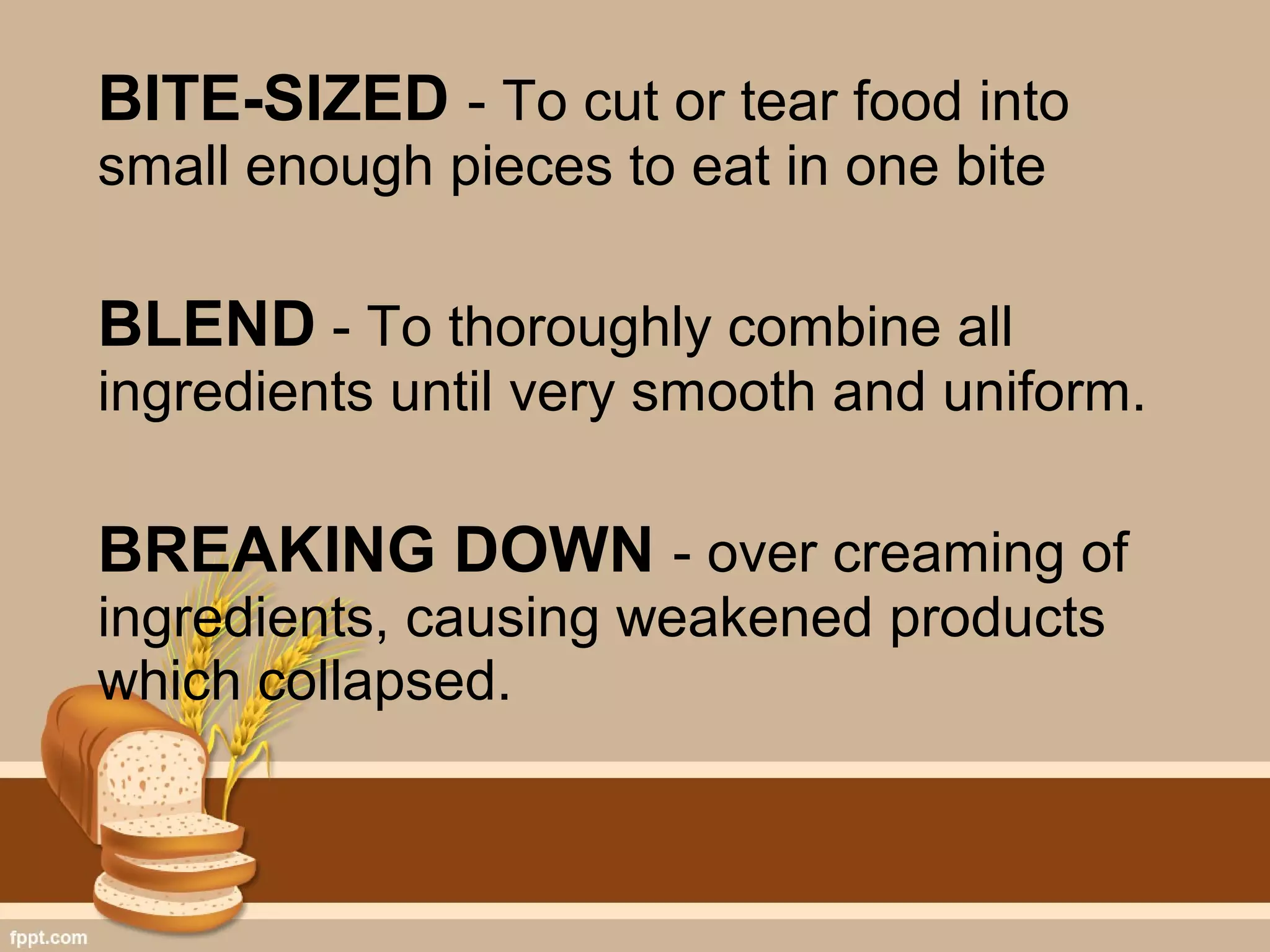 Baking Terms and Ingredients!!! | PPT
