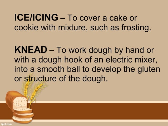 Baking Terms and Ingredients!!! | PPT | Cooking | Food & Drink